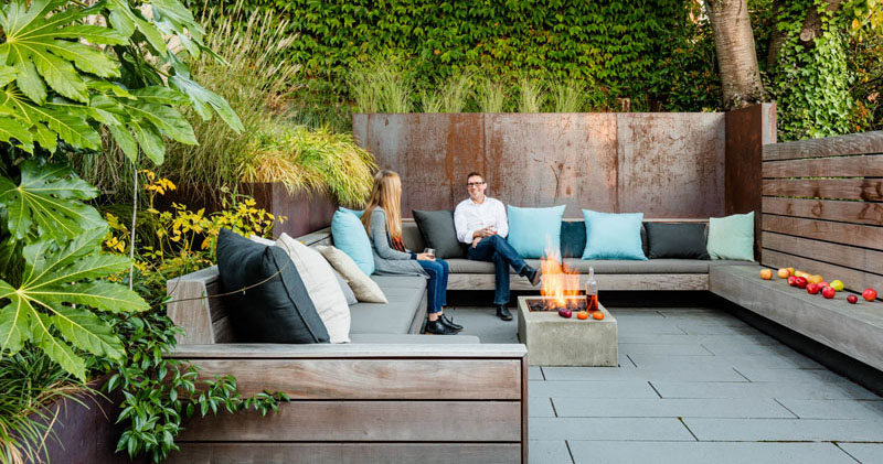 Landscaping Ideas - A Sunken Courtyard In A Sun Soaked Backyard
