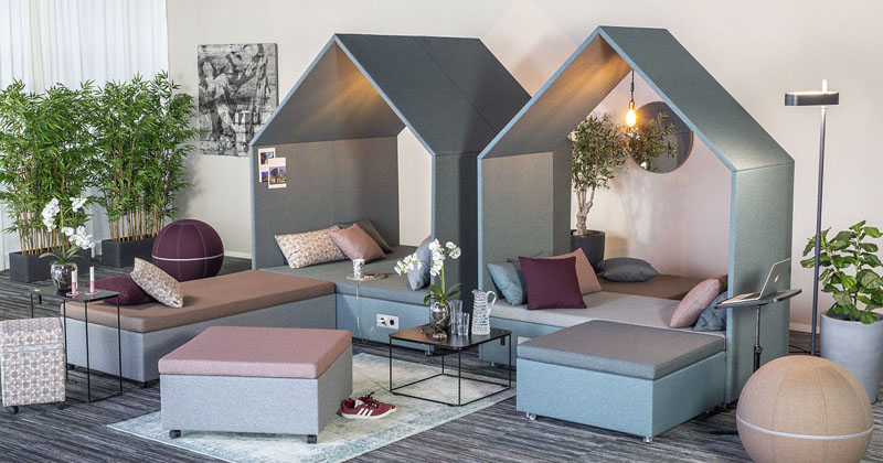 These Huts Create A Place For Gathering In Offices