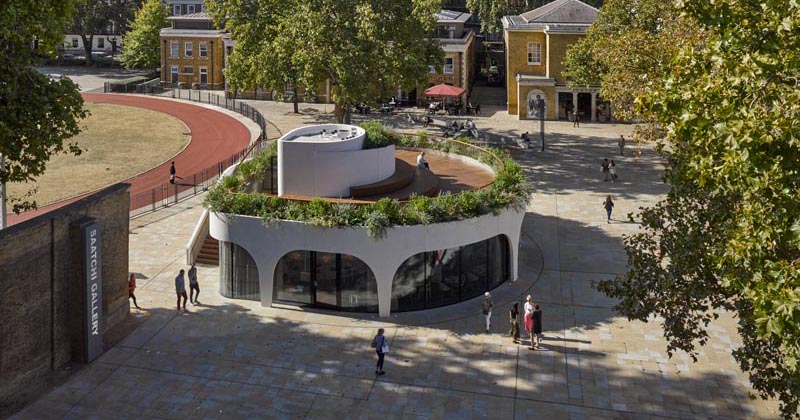 The Vardo Restaurant In London Has A Spiraling Design With A Rooftop Deck