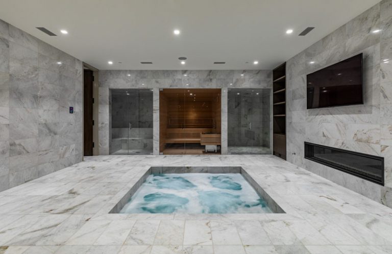 Italian Stone Covers The Exterior Of This Beverly Hills House