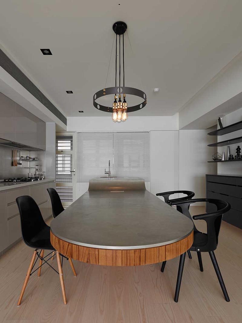 Kitchen Island Idea - A Multi-Height Island With Cantilevered Table And ...