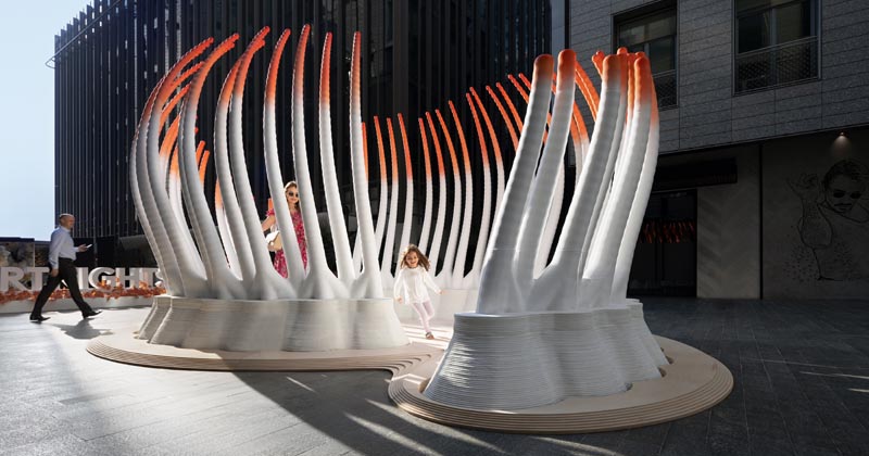 This Sculptural 3D Printed Art Installation Is Made From 30,000 ...