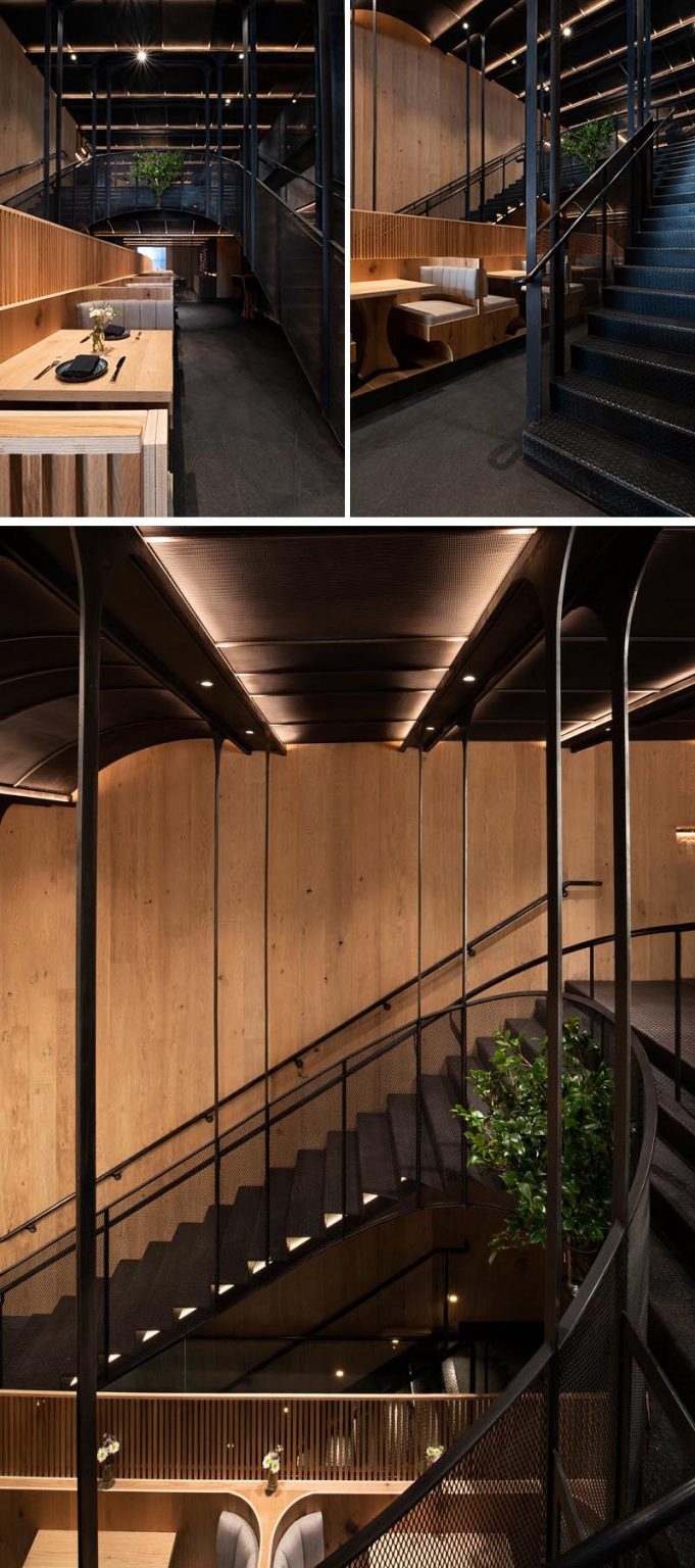 Extensive Use Of Hidden Lighting Gives This Restaurant A Warm Glow