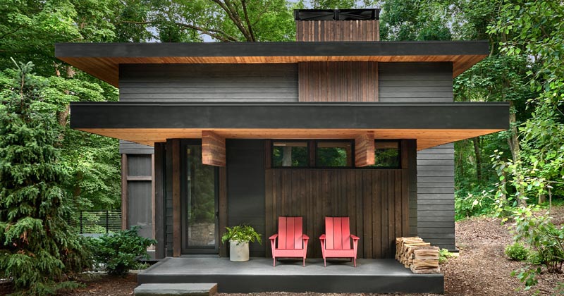 This Cozy House In The Forest Was Designed For Relaxing Weekends