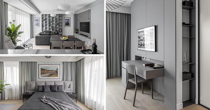 This Grey Monochromatic Apartment Interior Was Inspired By Trips To The ...
