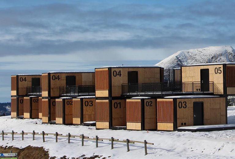 This Shipping Container Hotel Was Designed To Travel To Events Around ...