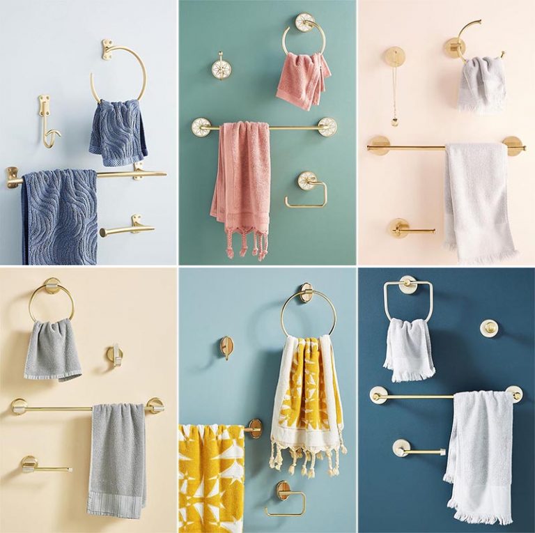 Metallic Bathroom Hardware And Accessories That Add A Luxurious Touch