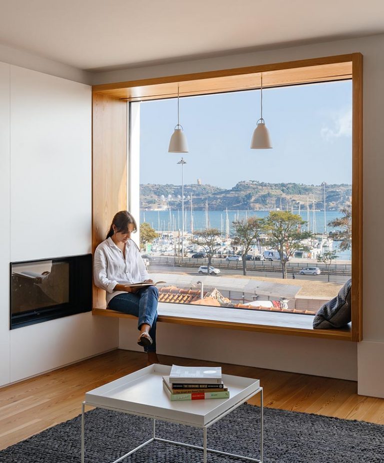 A Wood Lined Window Seat Is An Ideal Place To Enjoy The Street And ...