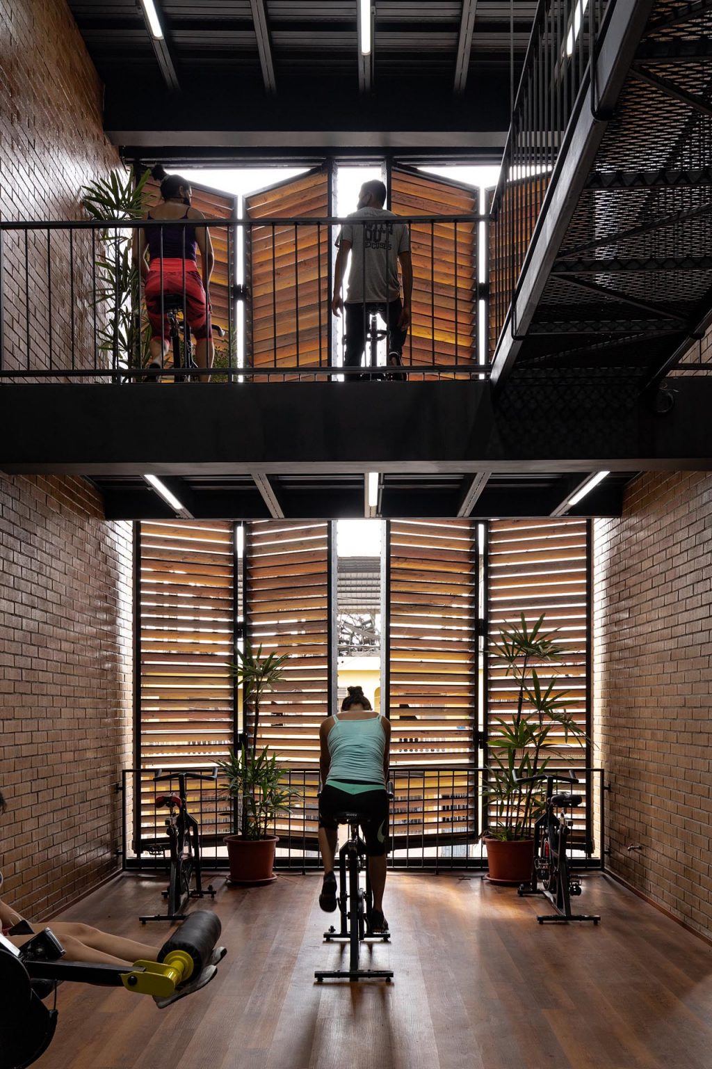 Extra-Large Window Screens Protect This Building From Rain And Sun