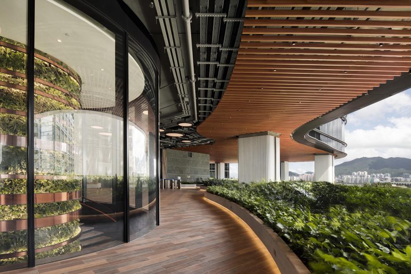 Columns Of Plants Create Vertical Gardens Inside This Building