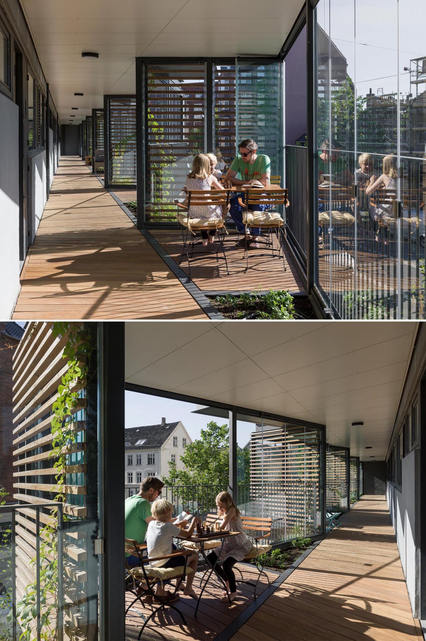 Small Covered Balconies Give This Apartment Building A Unique Look