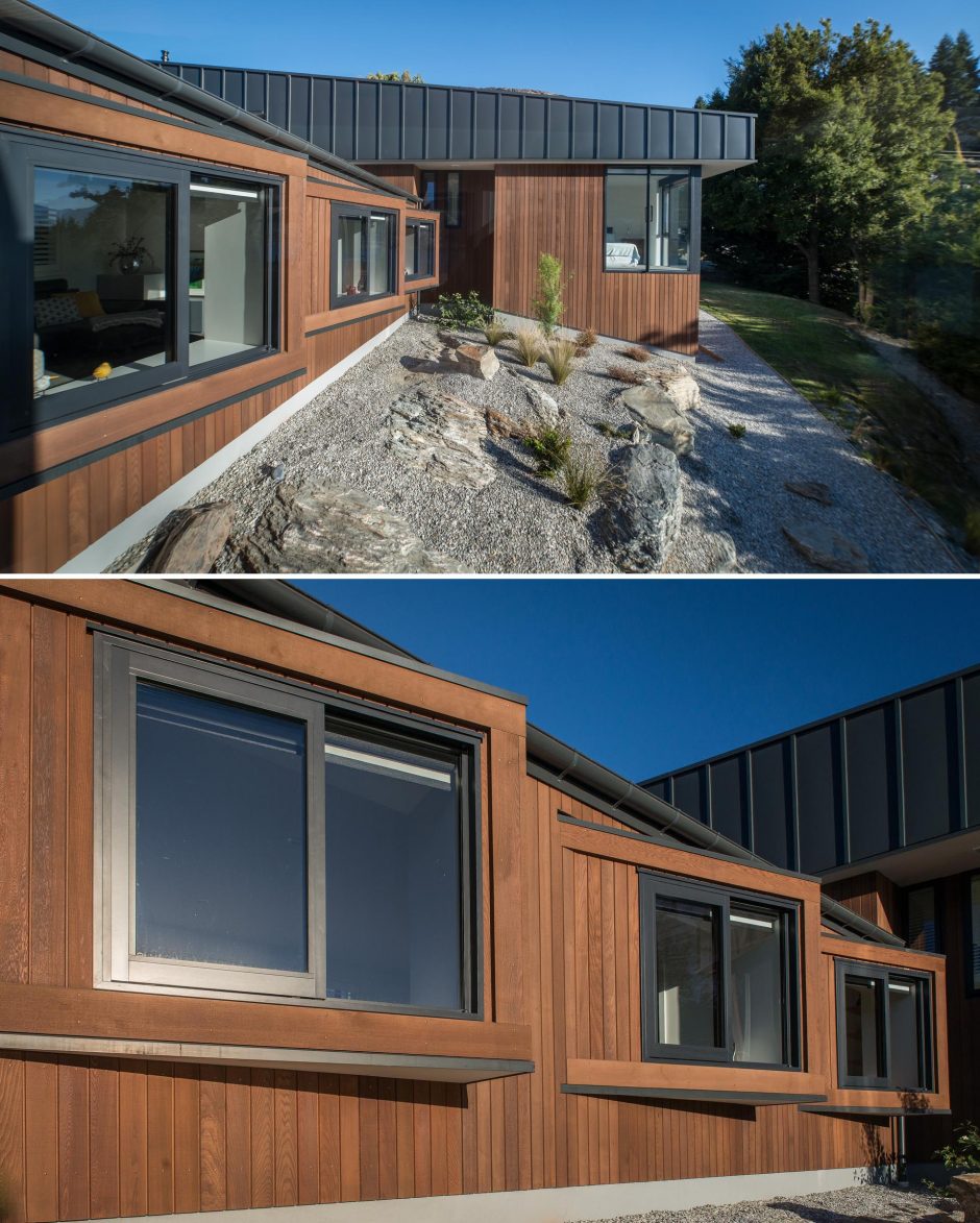 This Hillside Home With Black Metal Siding Was Designed To Maximize The ...