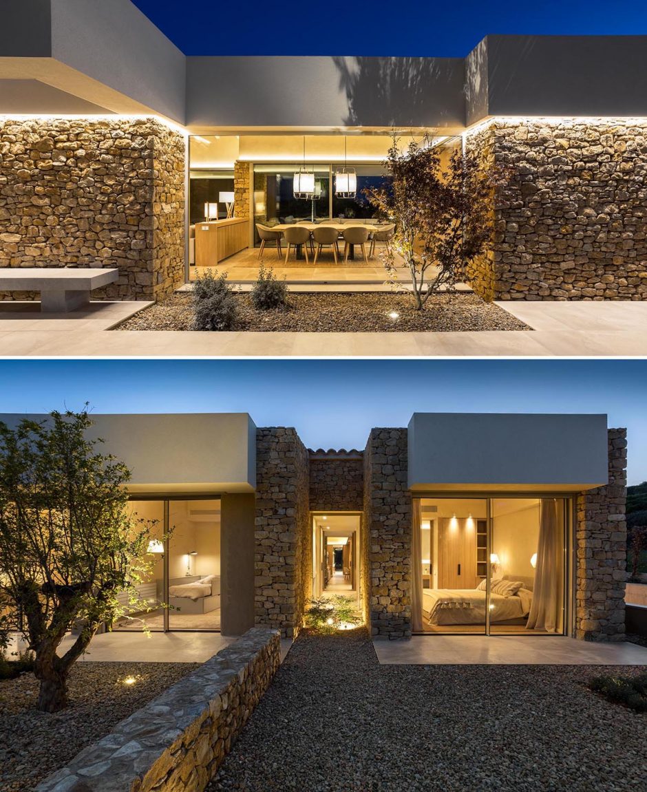 A Mediterranean Stone House Made for Poolside Living
