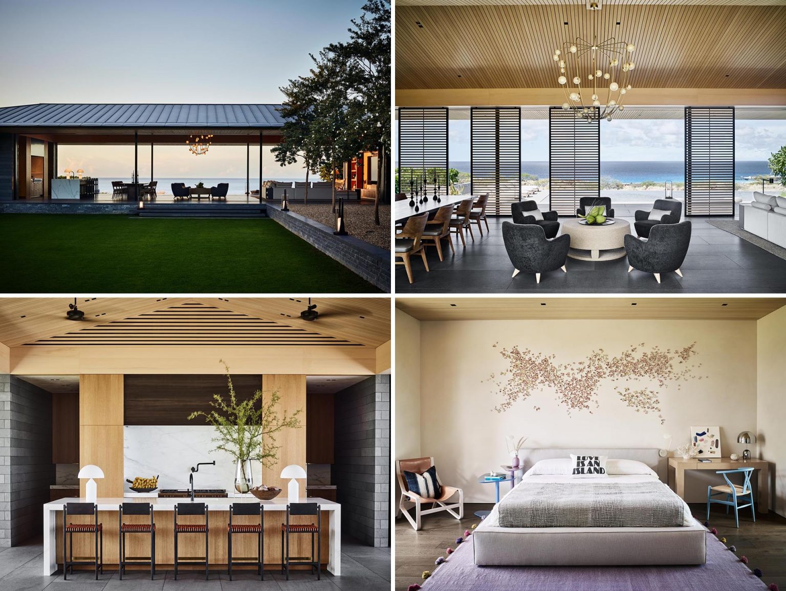 The Walls Of This Home Surrounding The Living Room, Kitchen, And Dining ...