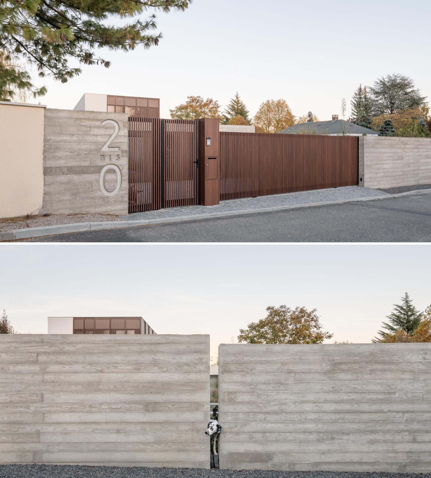 Wood Screens And Board-Formed Concrete Add Character To The Design Of ...