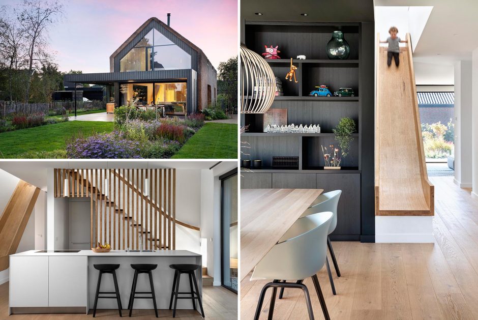 A Thatched Roof And An Indoor Slide Give This Home Plenty Of Unique ...