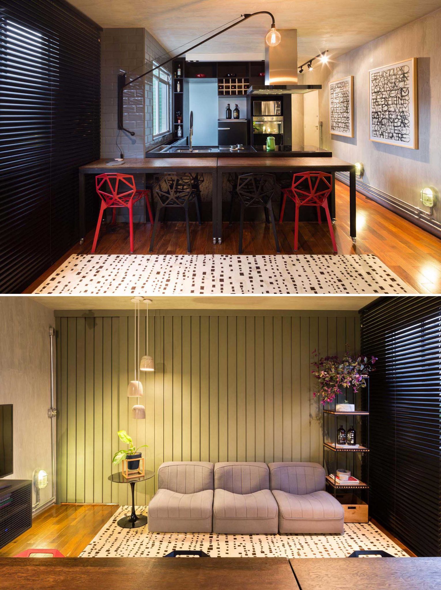 Moveable Tables Were Designed For This Small Apartment So They Can ...