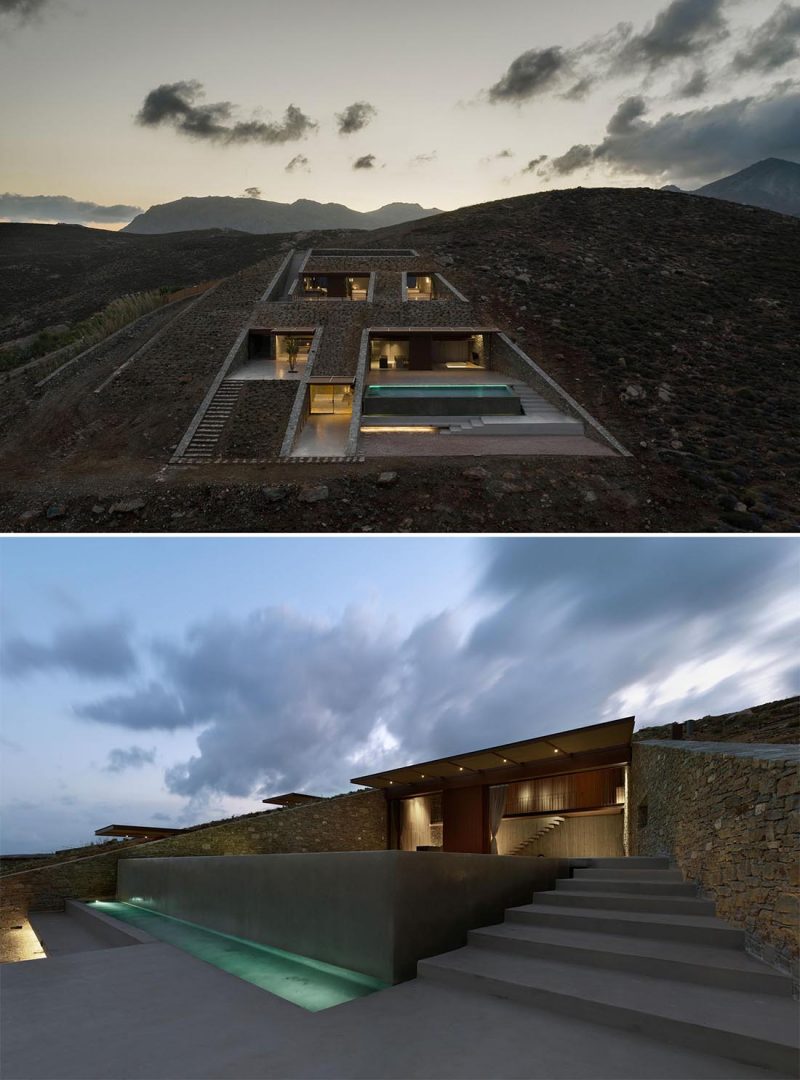 A Home Built Into The Hillside Of This Island Is Almost Invisible