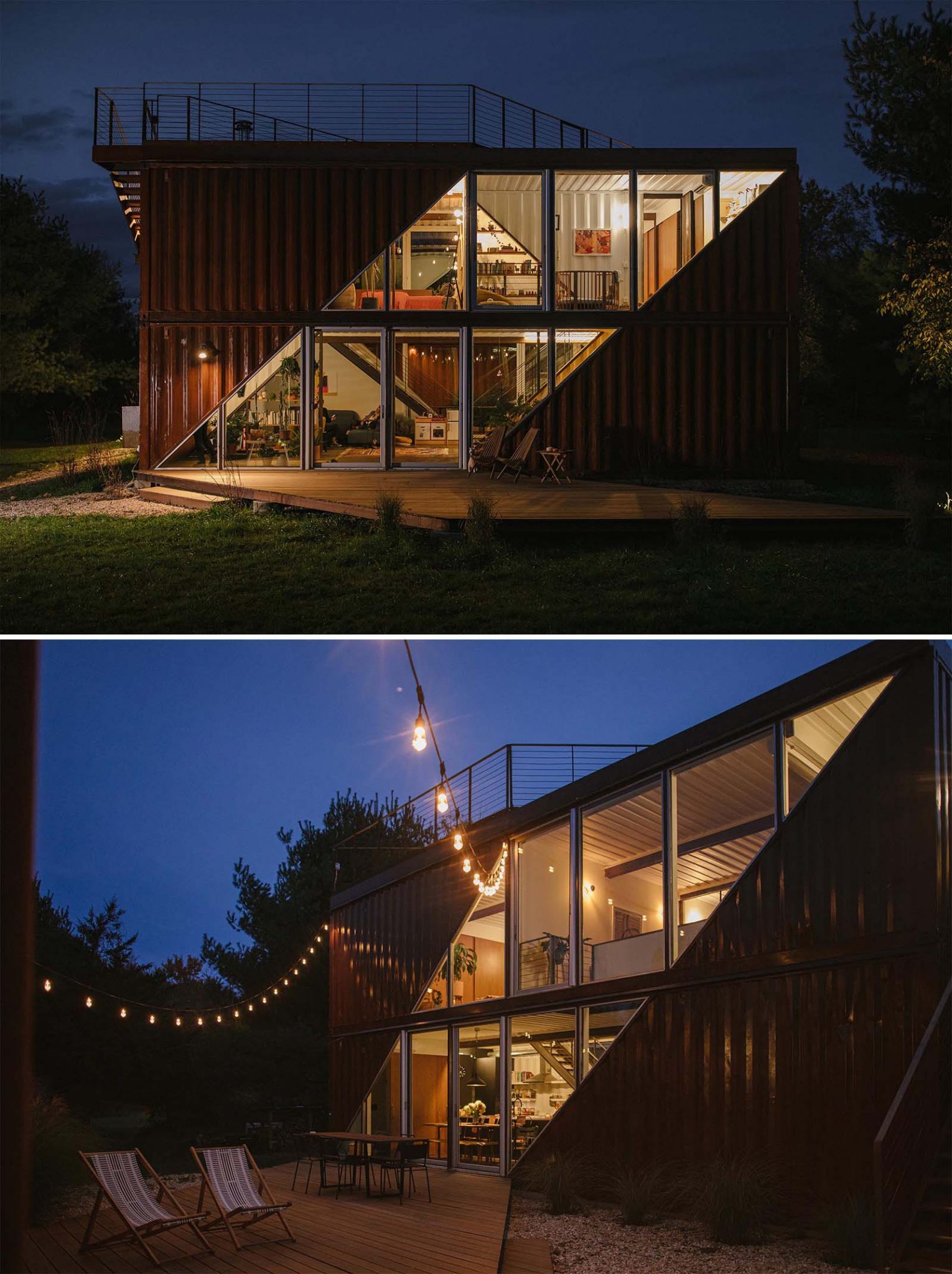 Six Shipping Containers Were Used To Create This Unique Home In New York