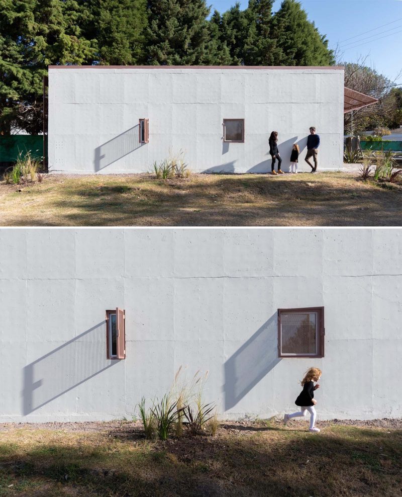 Security Screens Allow This Small House To Close Up And Stay Safe