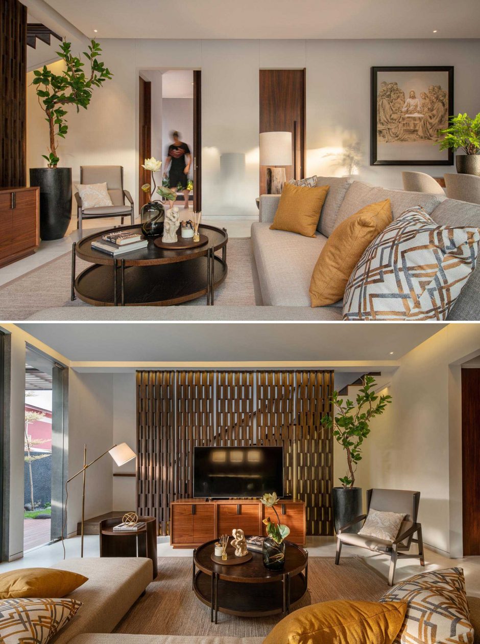 A Zen Garden Wraps Around The Corner Of This House