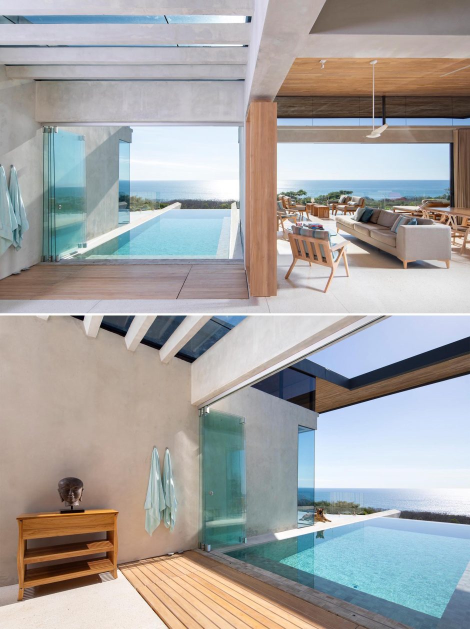 The Large Roof Overhang On This House Was Designed To Provide Shade ...