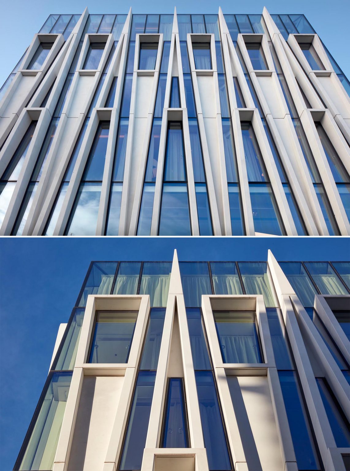 Triangular Accents Inspired By Candles Adorn This Building In London