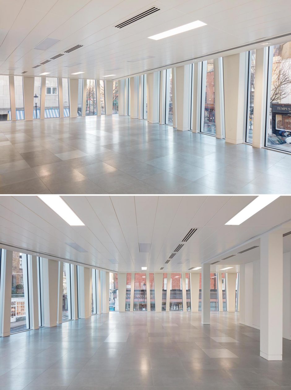 Triangular Accents Inspired By Candles Adorn This Building In London