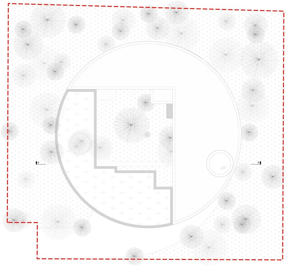 This Circular Shaped Home Was Designed To Wrap Around A Central Garden
