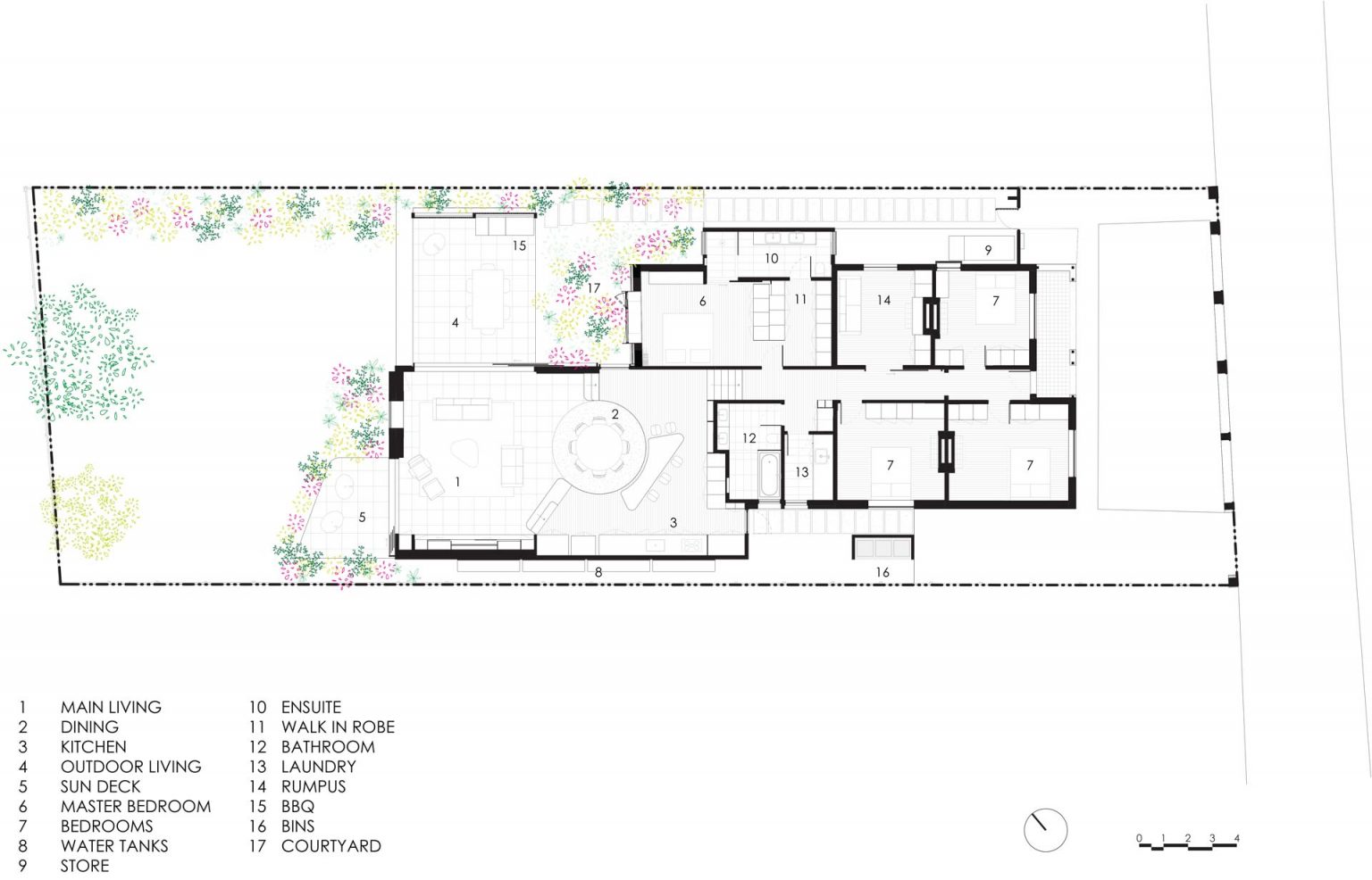 Circles Are A Design Theme Found Throughout This House Addition
