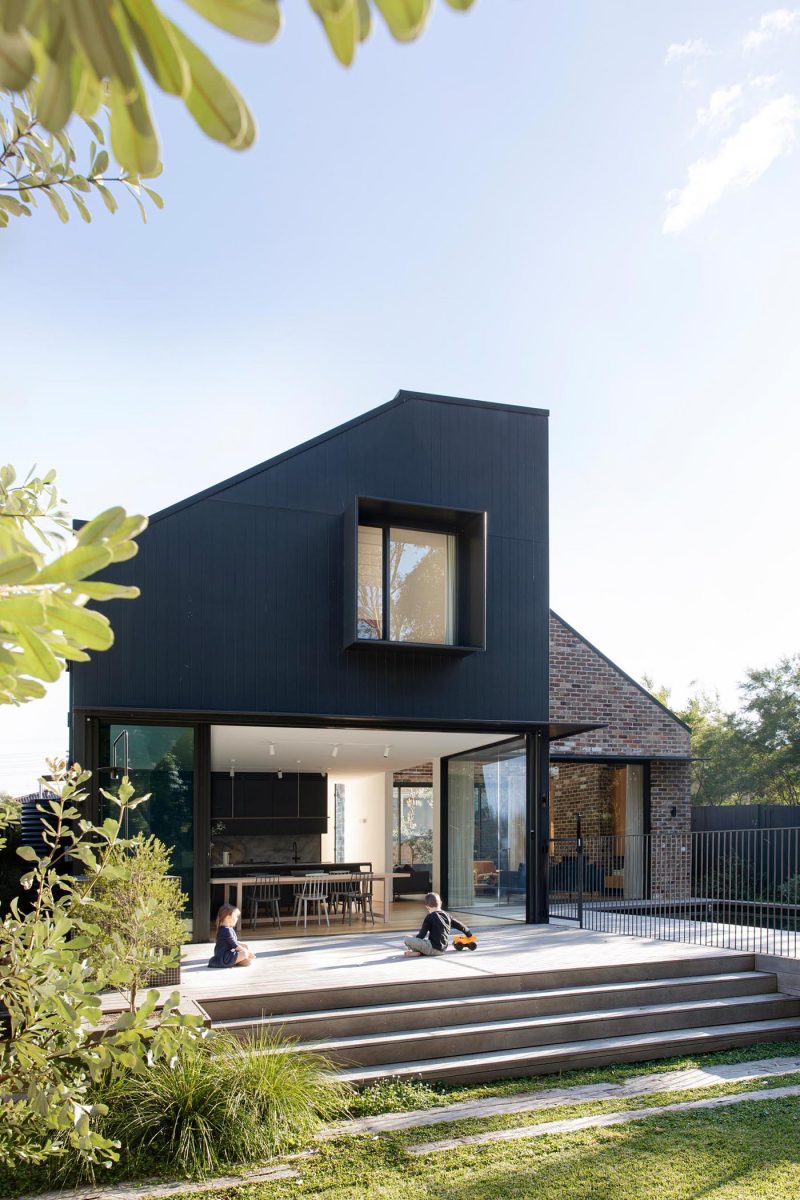 A Couple Of Protruding Windows Are A Feature Of This Modern Home Addition