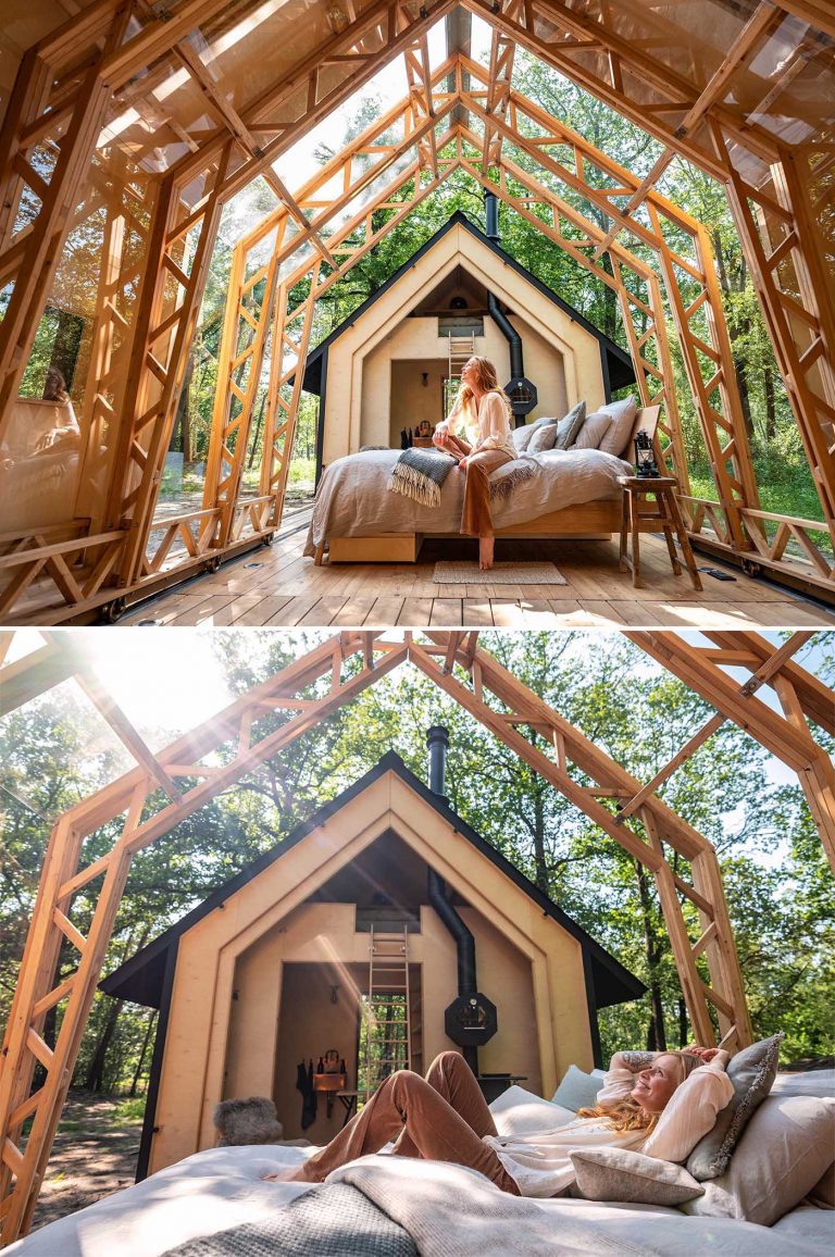 This Small Cabin With Movable Walls Can Adapt To Any Occasion, Mood, Or ...