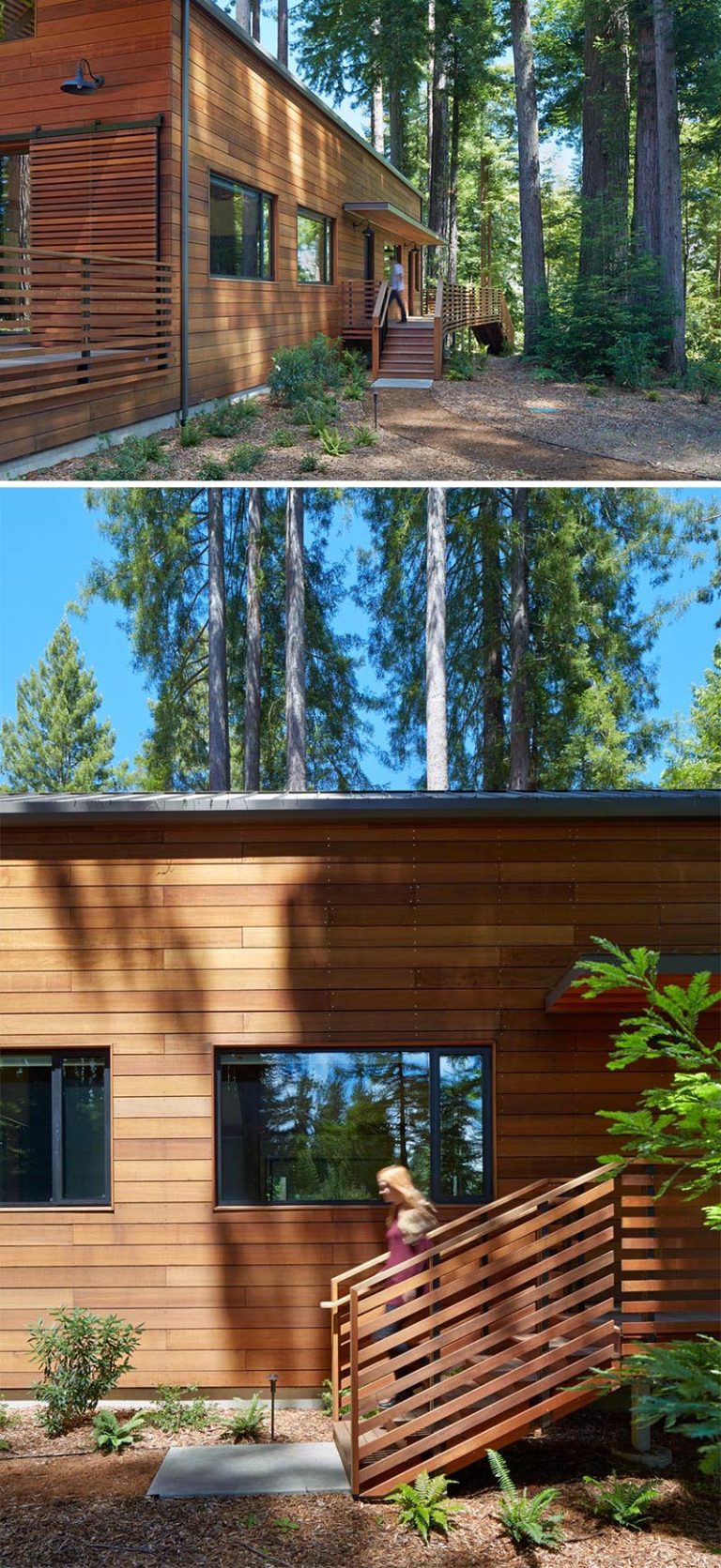 This Recording Studio Surrounded By Trees Is Appropriately Filled With Wood