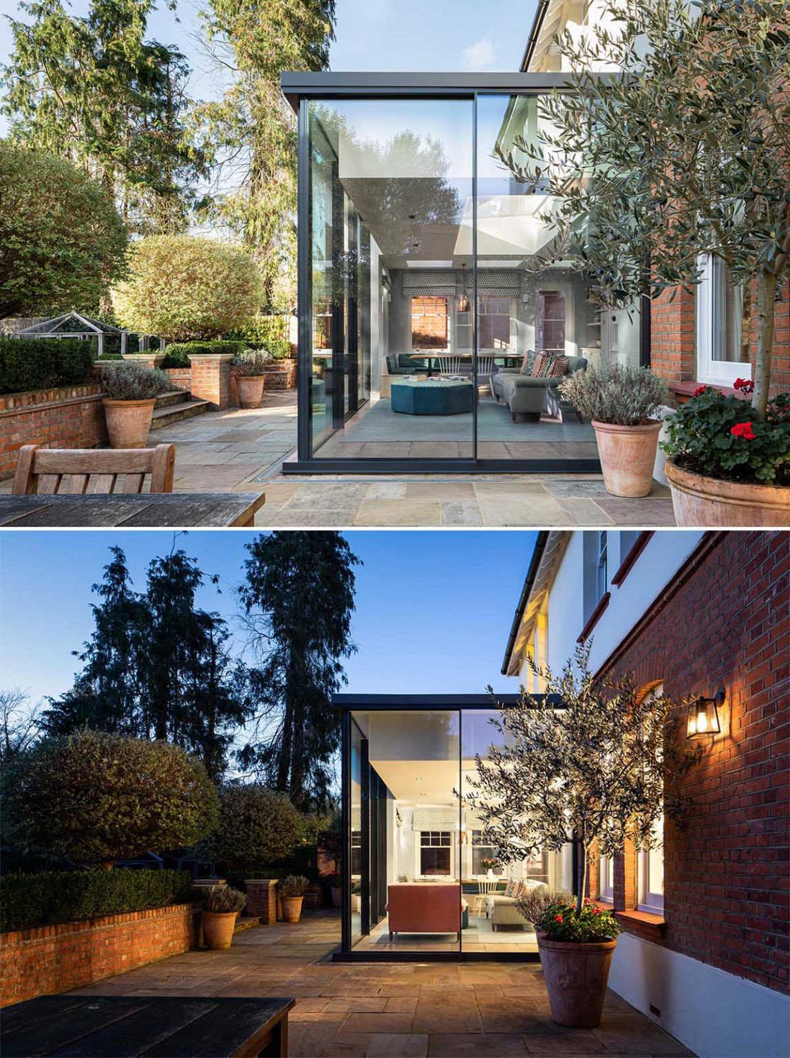 A Glass Enclosed Extension Adds A Light-Filled Living Space To This Home