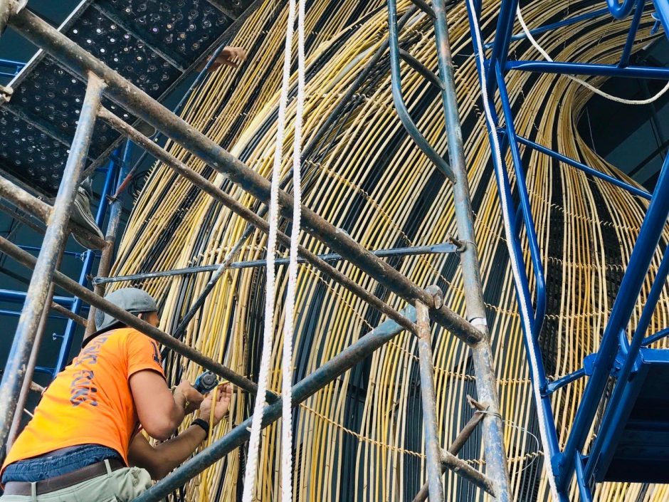 Sculptural Forms Made From Rattan Create A Dramatic Eye-Catching ...