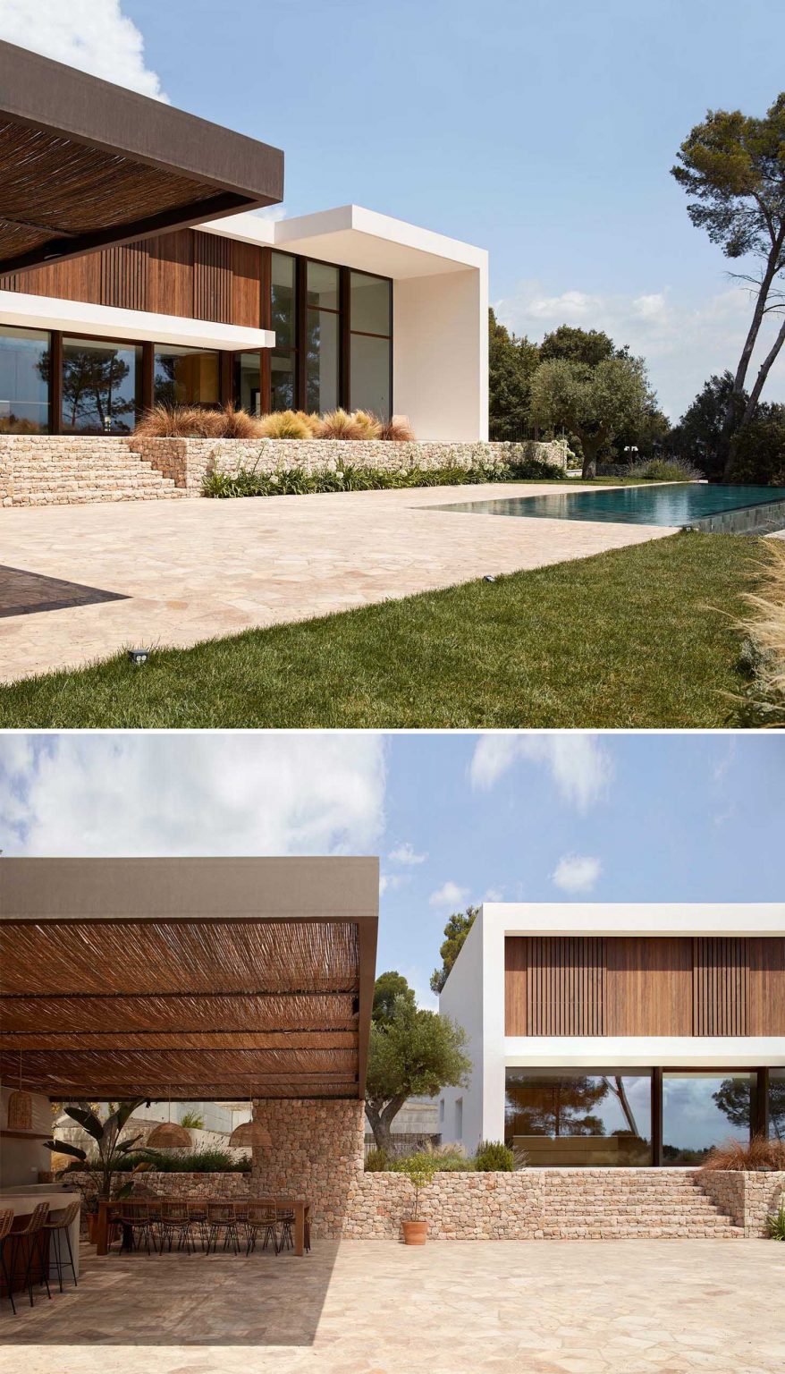 Thick Concrete Walls Give This New Home A Strong Presence