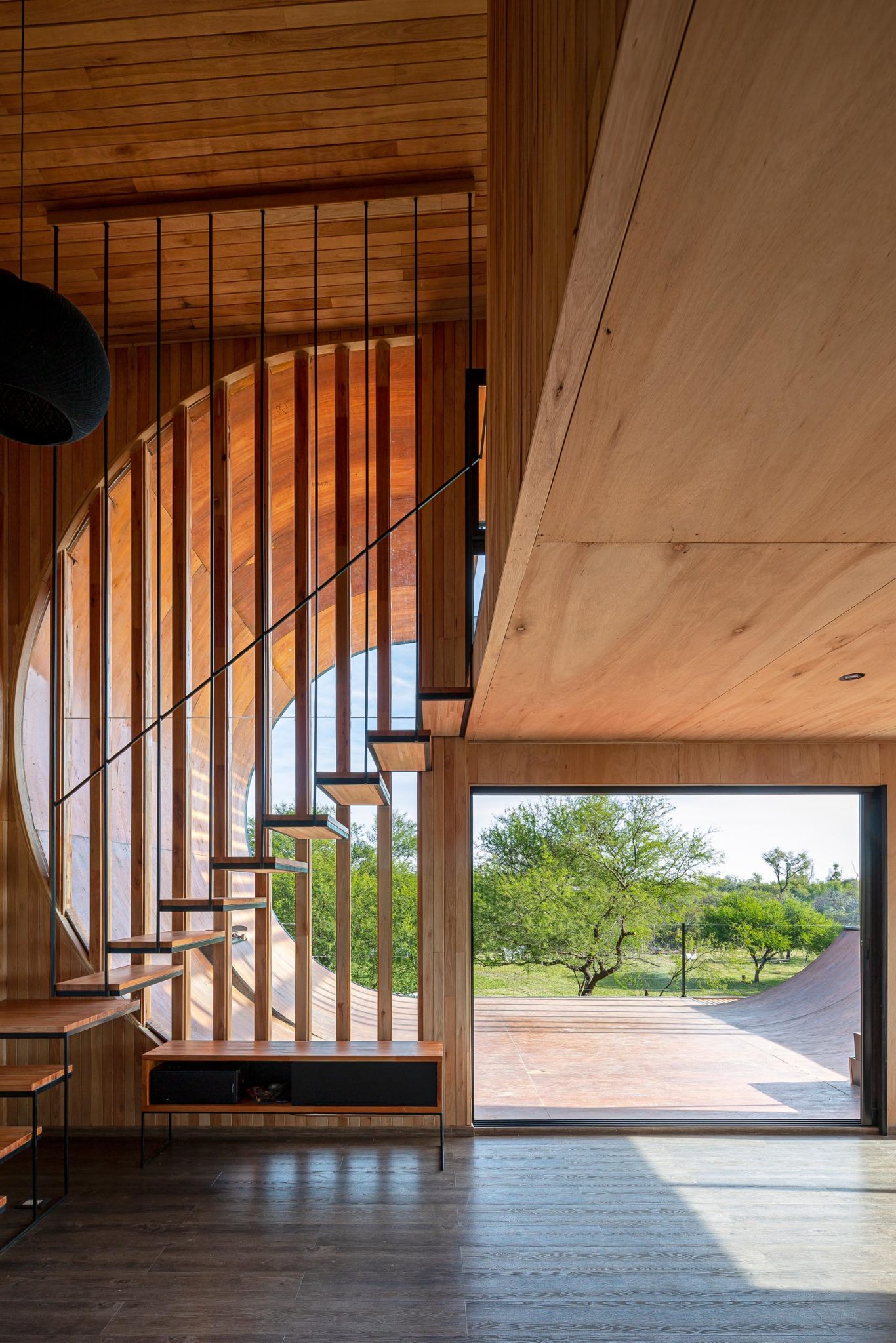 There's A Skateboard Ramp On The Exterior Of This House
