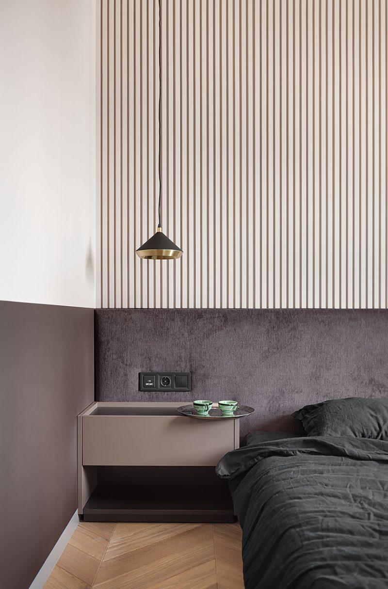 Design Inspiration – This Bedroom Uses Two Tones To Divide It Into A ...
