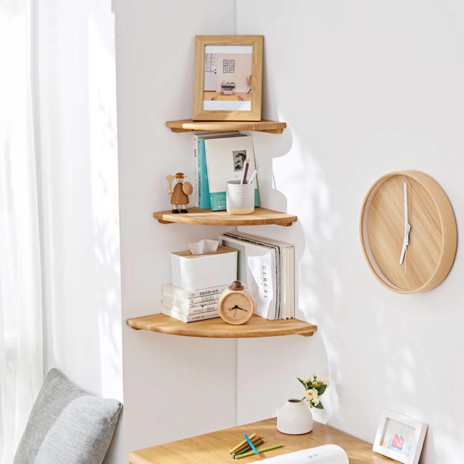 12 Corner Shelf Ideas For Adding Storage Throughout The Home