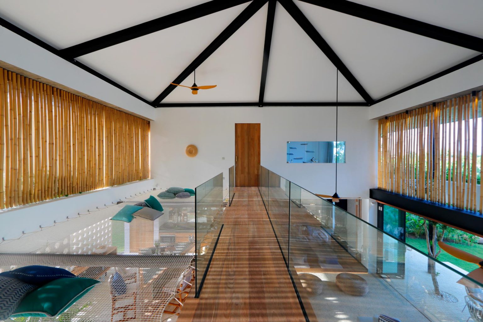 Bamboo Screens Add Privacy To This Beachfront Island Villa