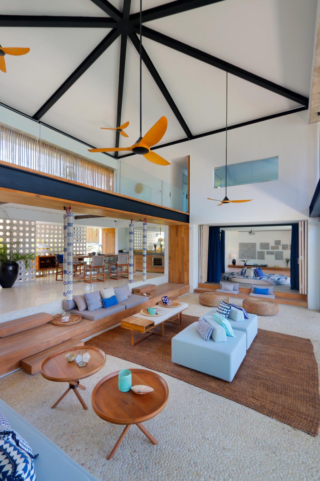 Bamboo Screens Add Privacy To This Beachfront Island Villa