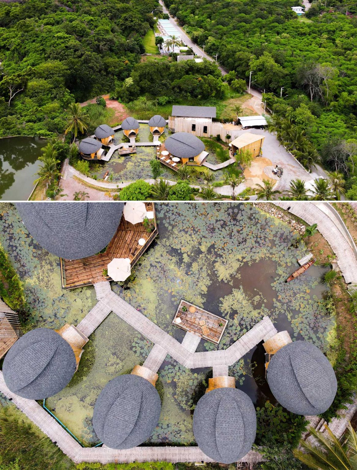 Turtle Inspired Cabin Designs Are A Feature At This Eco-Lodge In Thailand