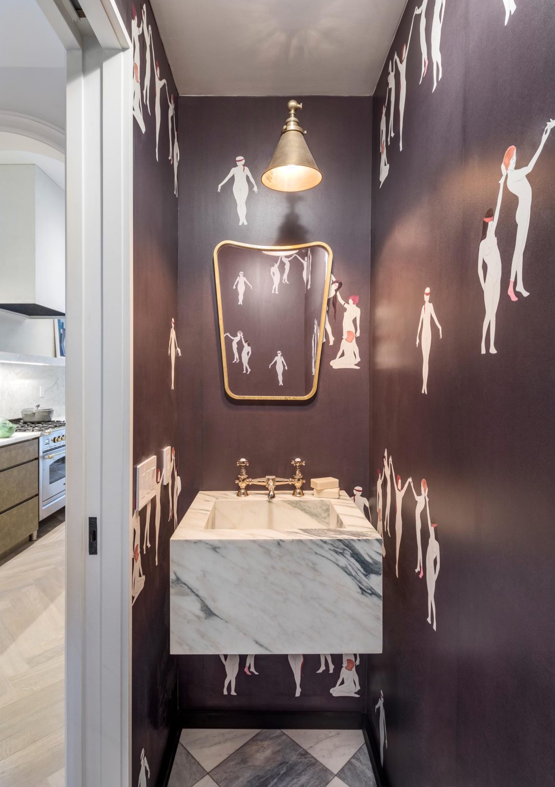 14 Design Ideas For Modern Powder Rooms That Include Color Or Texture