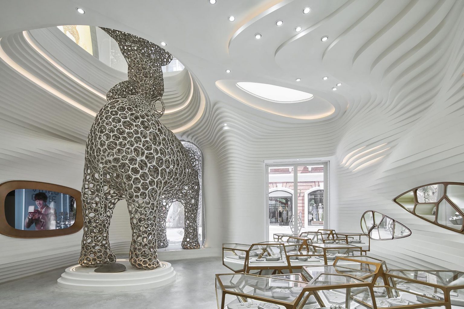 The Sculptural Facade Of This Store Offers A Hint Of What Is Inside