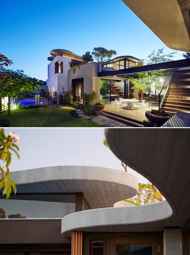 A House Made From Board Formed Concrete Was Requested By This Architect ...