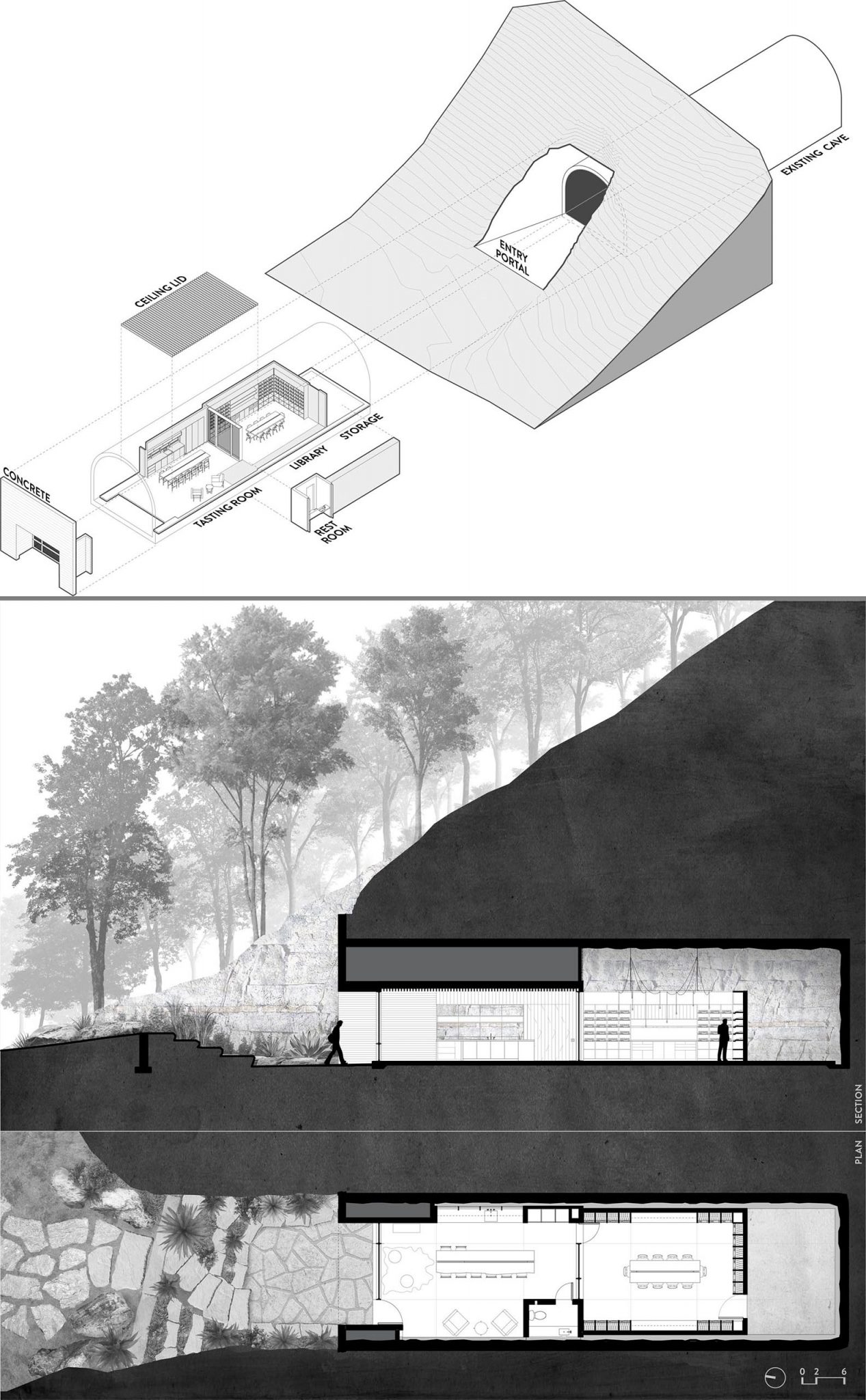 This Wine Cellar Was Built Into An Unused Tunnel In A Solid Limestone ...