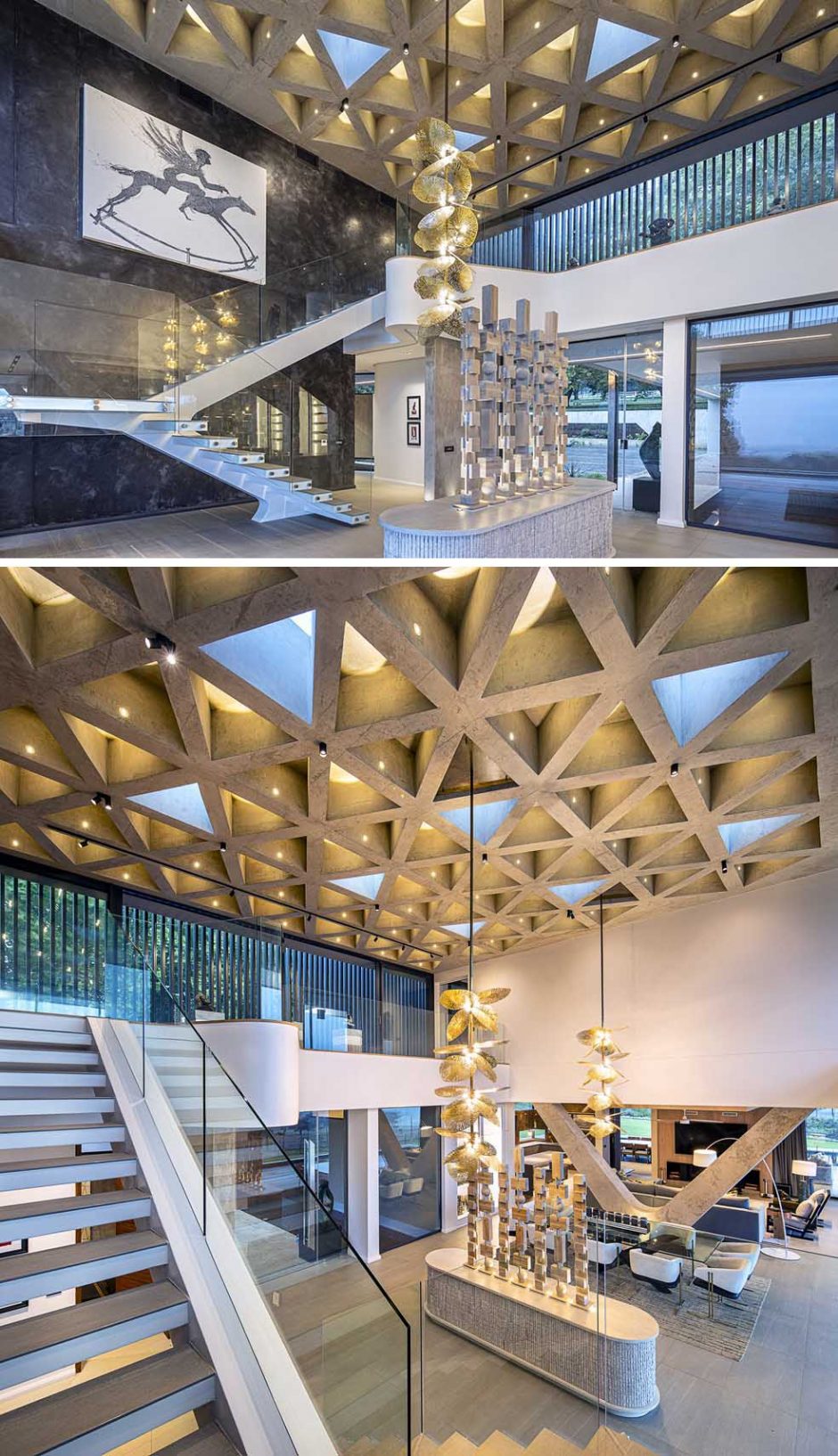 This Modern Home Overlooks The Equestrian Facility That Surrounds It