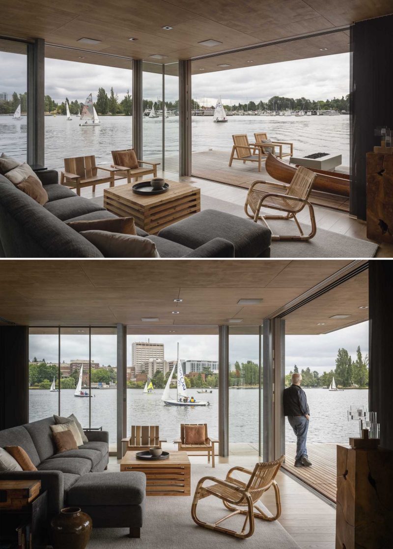 This Floating Home Was Designed With 180 Degree Views Of The Water