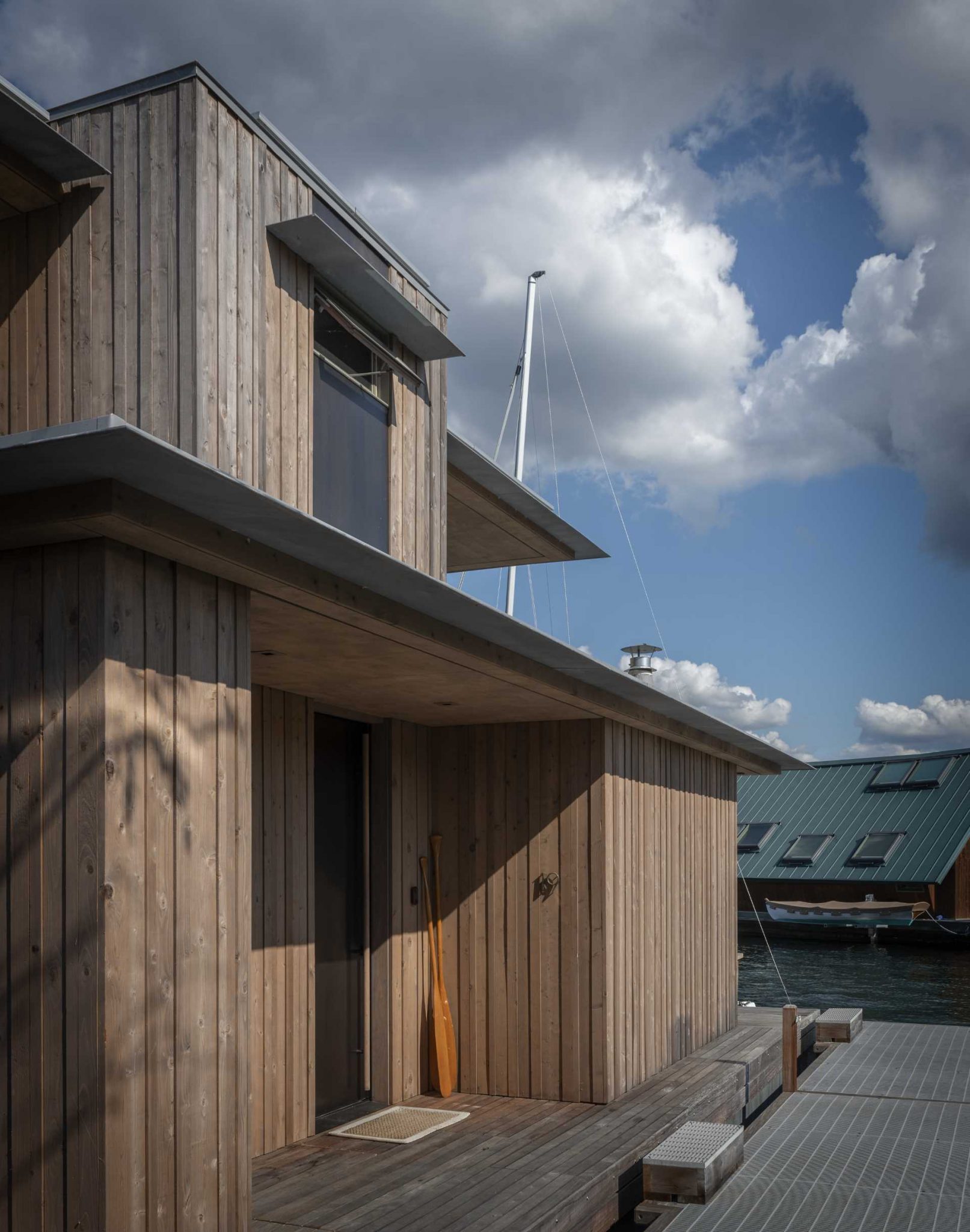 This Floating Home Was Designed With 180 Degree Views Of The Water
