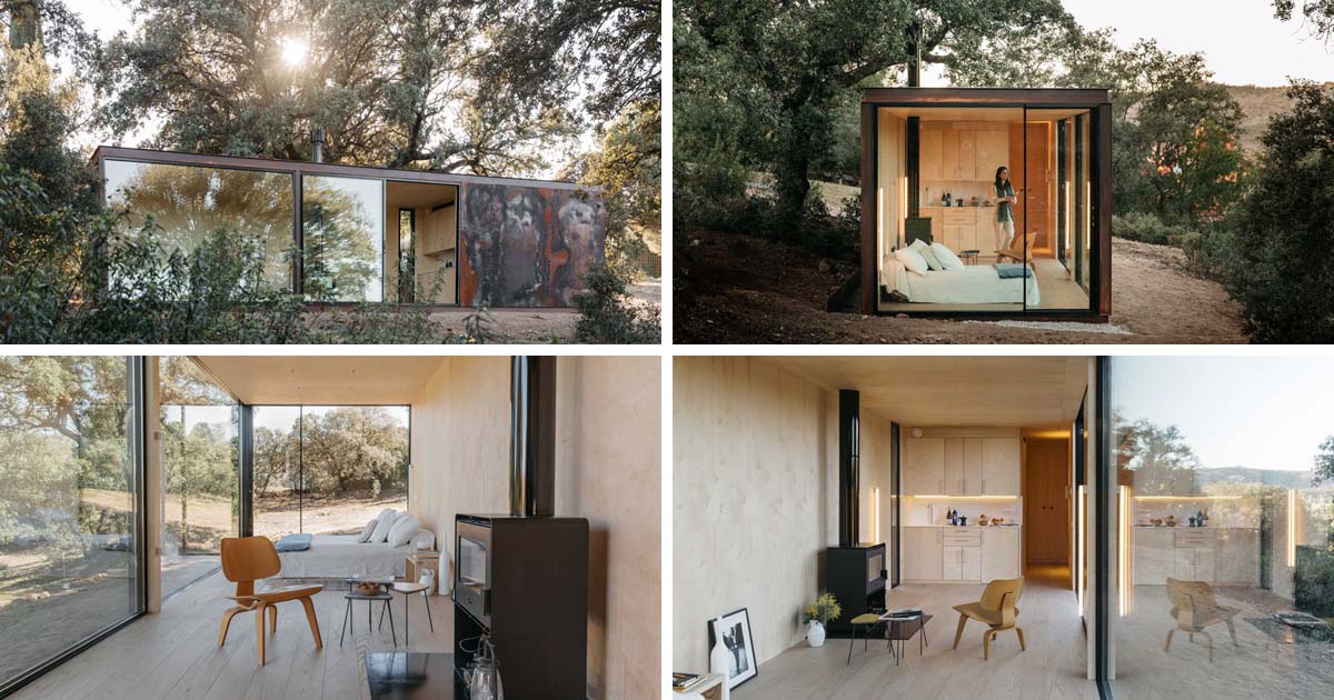 Half The Walls Are Glass On This Modern Tiny Home